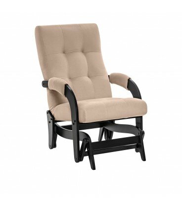 Кресло-маятник Leset Спринг, венге, ткань велюр, v18 бежевый