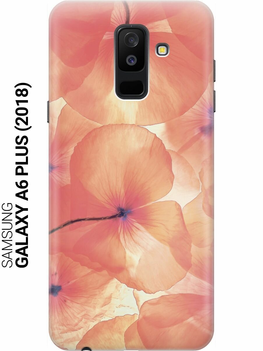 Силиконовый чехол на Samsung Galaxy A6+ (2018), Самсунг А6 Плюс 2018 с принтом "Солнечные цветы"