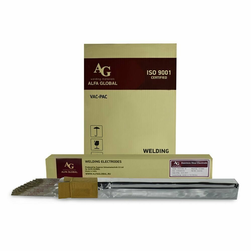 Электроды для сварки AG E NiFe-Cl-A ф 3,2x350 мм (2 кг) основное покрытие
