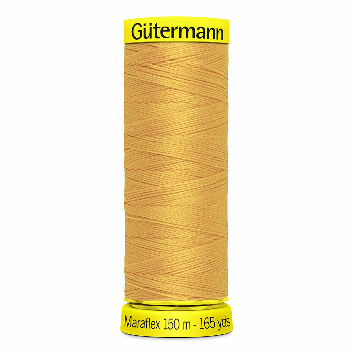 Нитки швейные Gutermann Maraflex 120 для эластичных, трикотажных материалов, 150 м, 100% ПБТ, 5 шт (416 светлое золото)