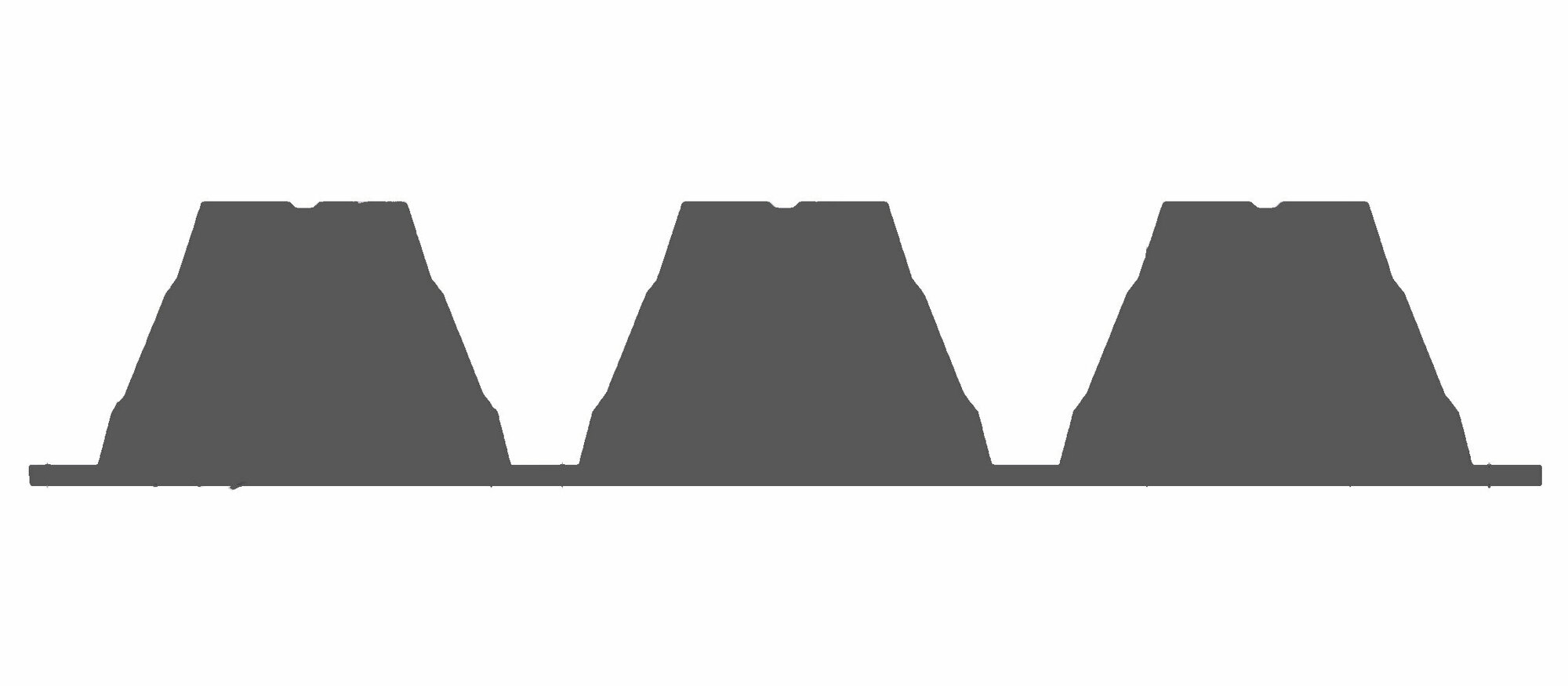 Уплотнитель профнастила Н-153-840 верхний (10 шт.) 840 мм