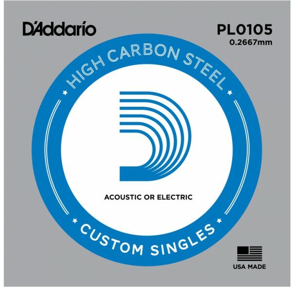 Одиночные струны для акустической гитары D'Addario PL0105 10.5