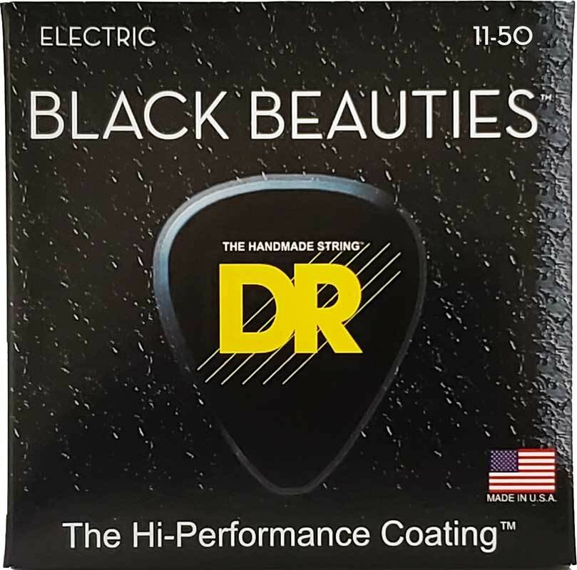 Струны для электрогитары DR Extra Life Black Beauties BKE-11 11-50