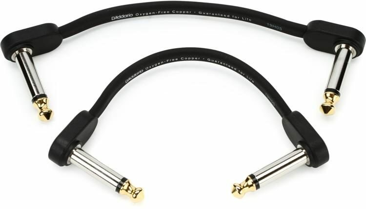 Кабель патч PLANET WAVES by D'ADDARIO PW-FPRR-206 (угловой-угловой), набор из 2 шт, 15 см