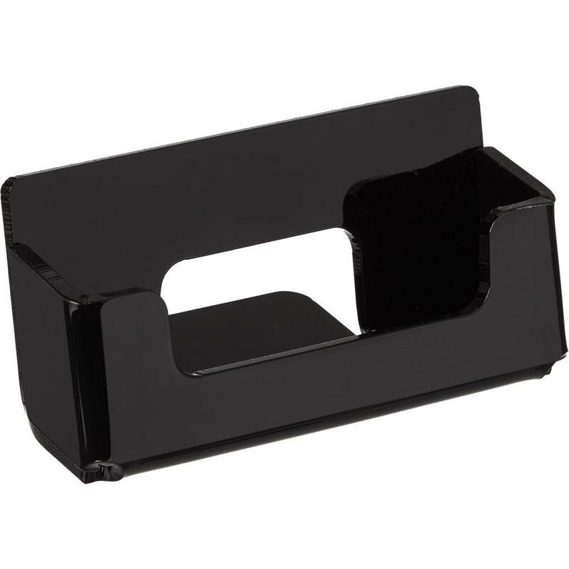 Подставка настольная Комус 95х20мм для визиток чер 219388