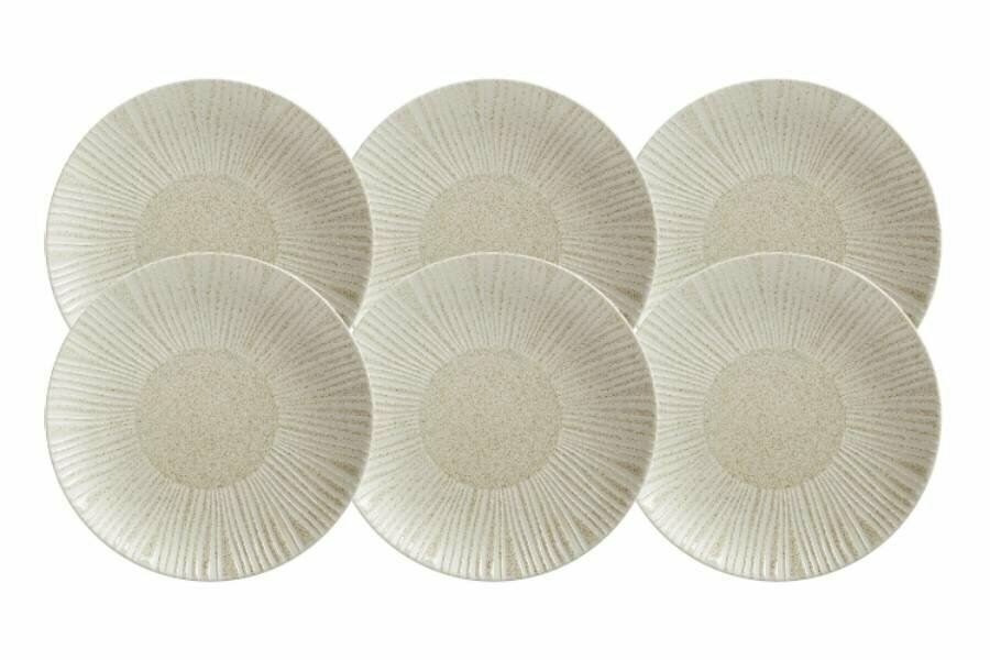 Набор 6 тарелок (песочный) Solaris (Maxwell&Williams, Китай)