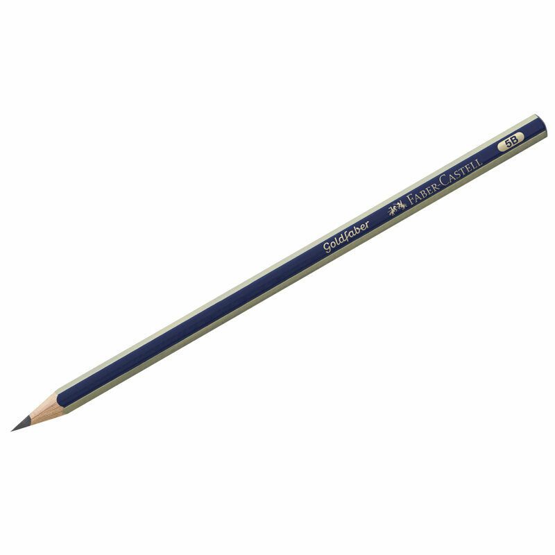 24 шт. Карандаш ч/г Faber-Castell "Goldfaber 1221" 5B, заточен.