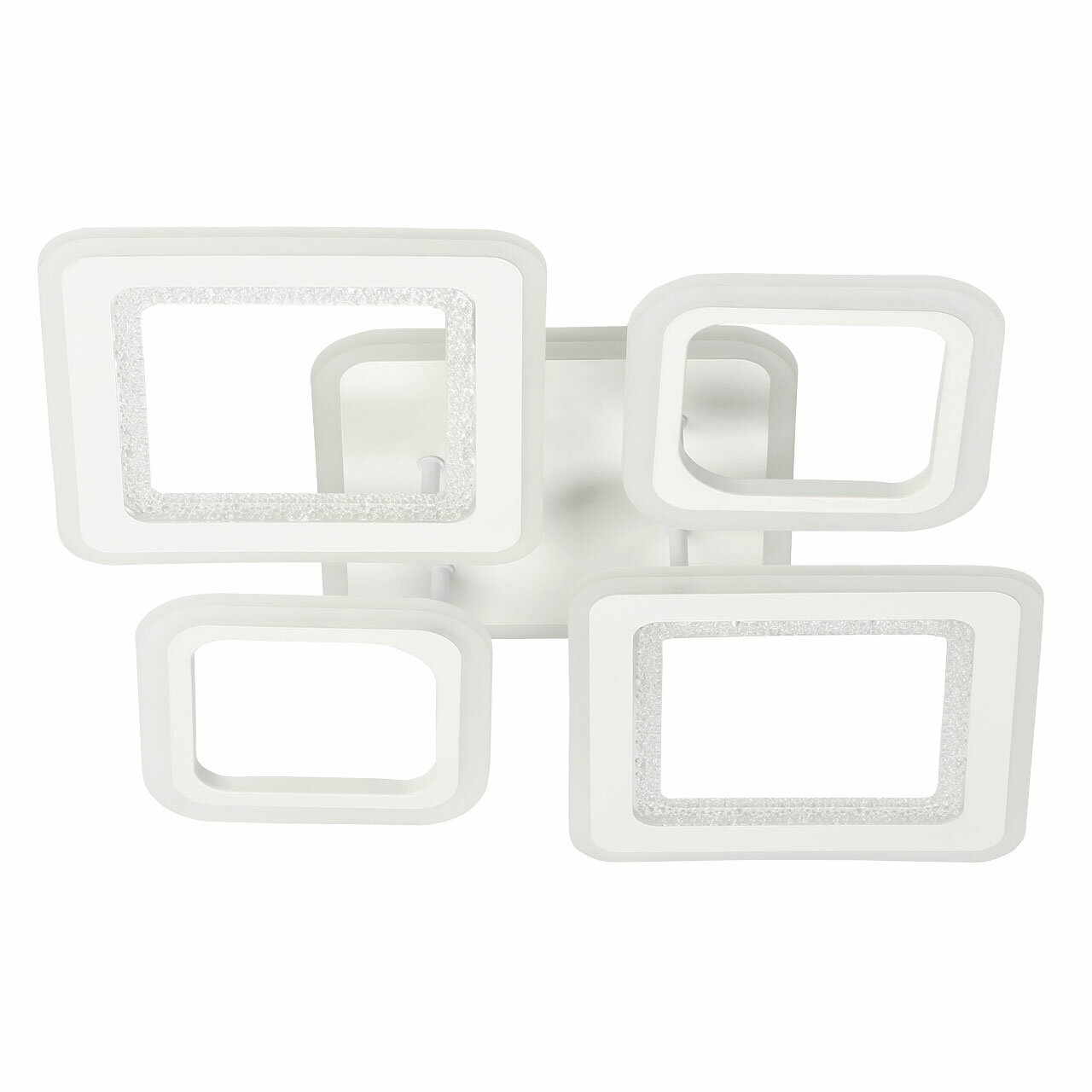 Светильник потолочный, люстра светодиодная ясенсвет Мадлен 424013805, 120+22W LED 3000-6500К, цвет: белый, пульт в комплекте