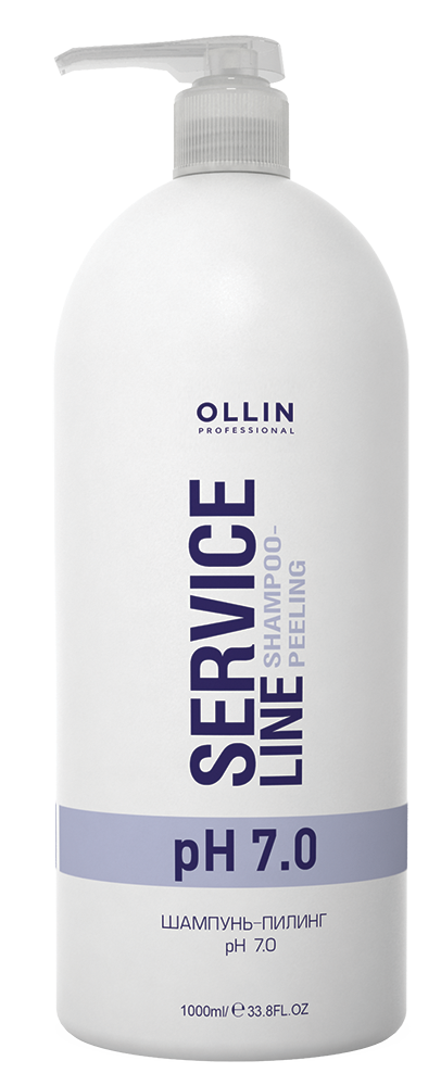 Шампунь-пилинг рН 7.0 1000мл/ Shampoo-peeling pH 7.0 OLLIN SERVICE LINE