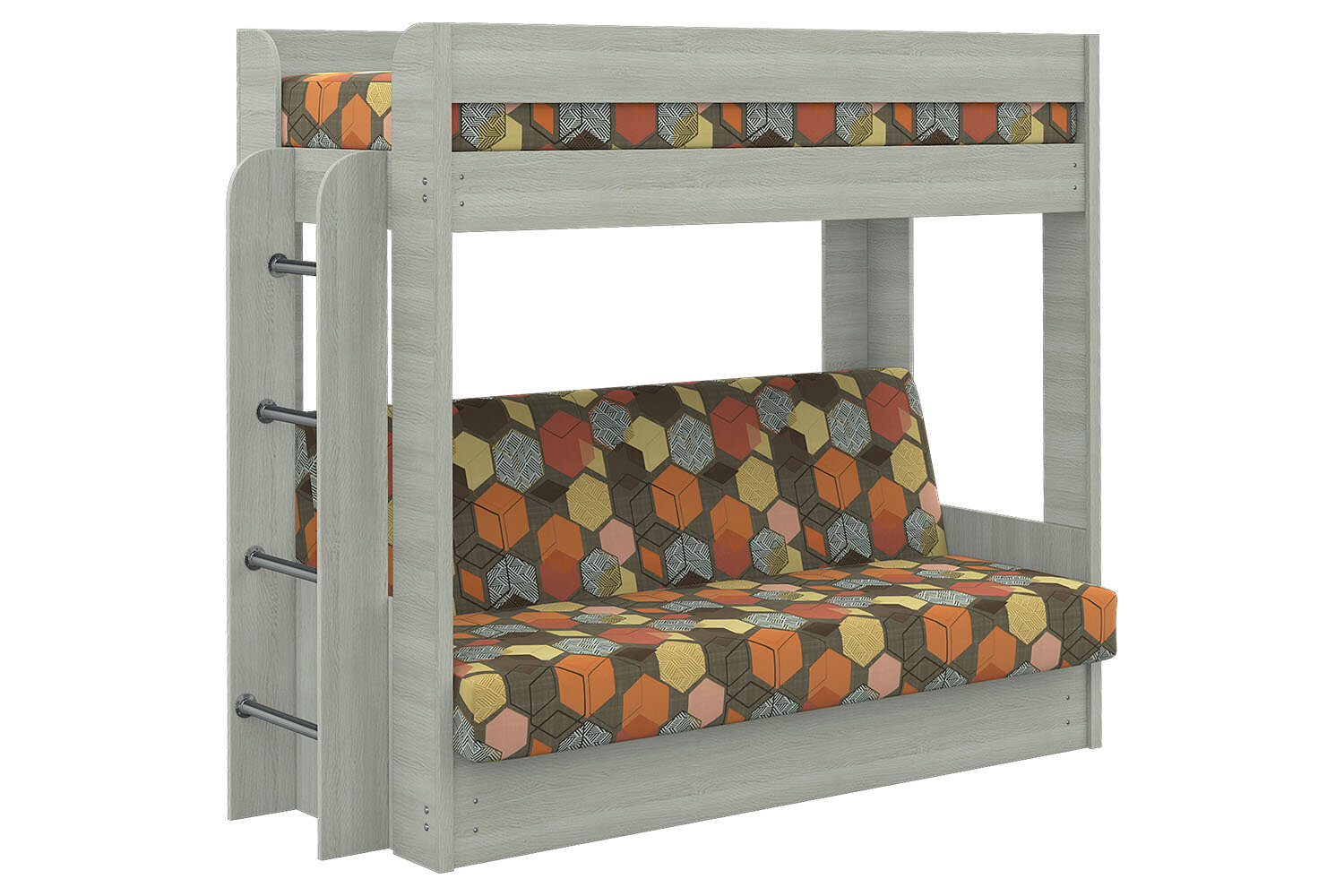 Диван кровать двухъярусная Левада с матрасом, 2090х86х1730мм.