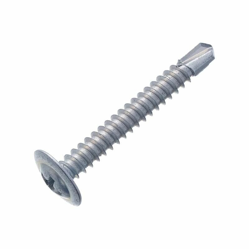 Саморез 4.2х25 металл-металл с прессшайбой сверло цинк (уп.1000шт) коробка стройметиз ММ4225СЦ1