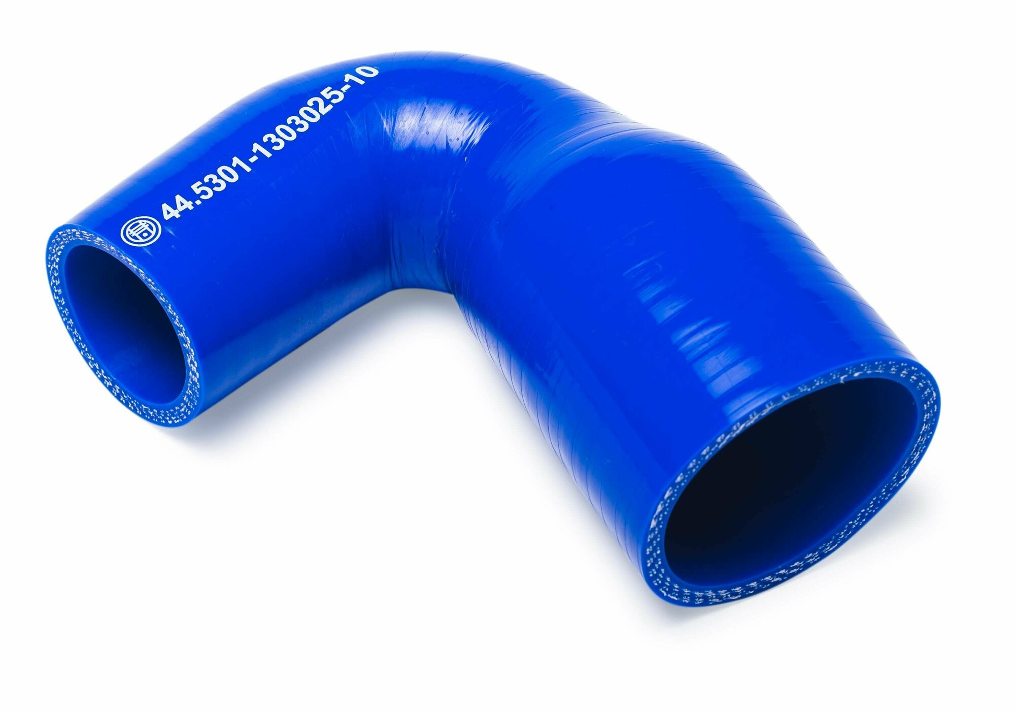 Патрубок радиатора верхний (44.5301-1303025-10) L100/85, d38/52, силикон