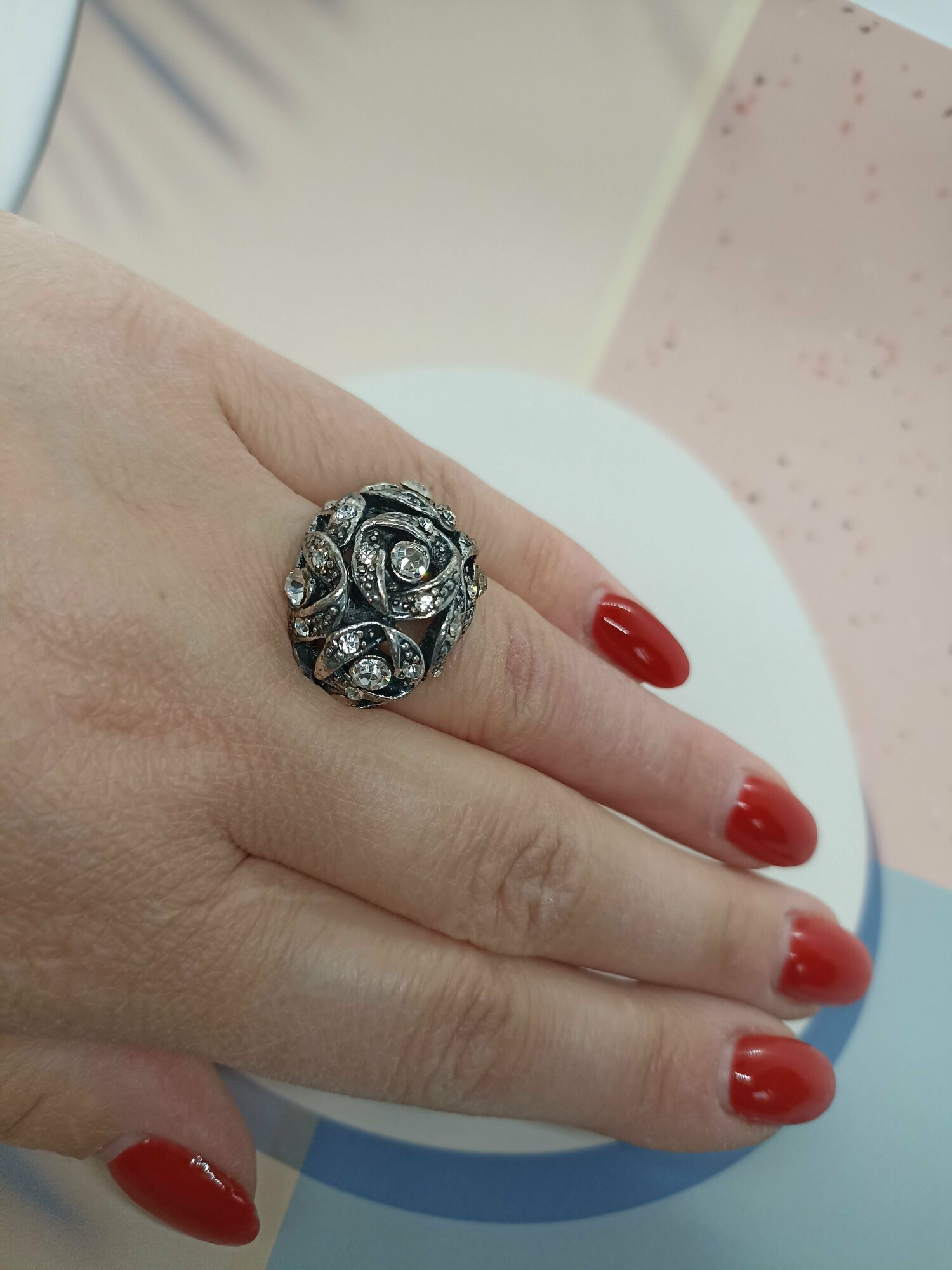 Кольцо, Swarovski Zirconia, фианит