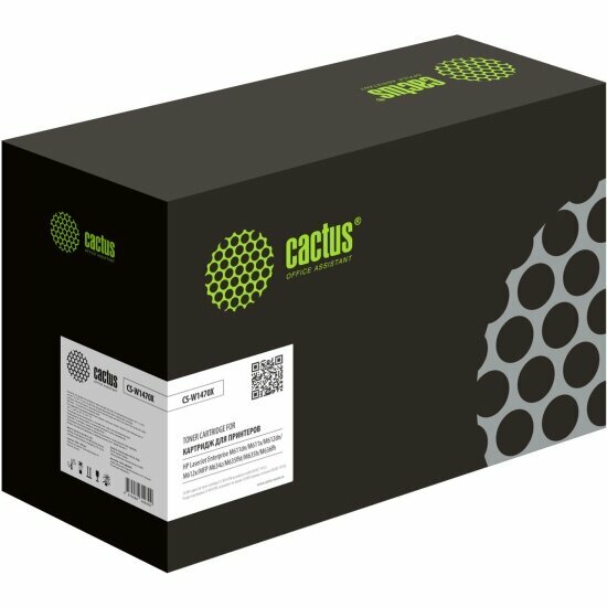 Картридж лазерный Cactus 147X CS-W1470X W1470X черный (25200стр.) для HP LaserJet M611dn/M612dn/M634