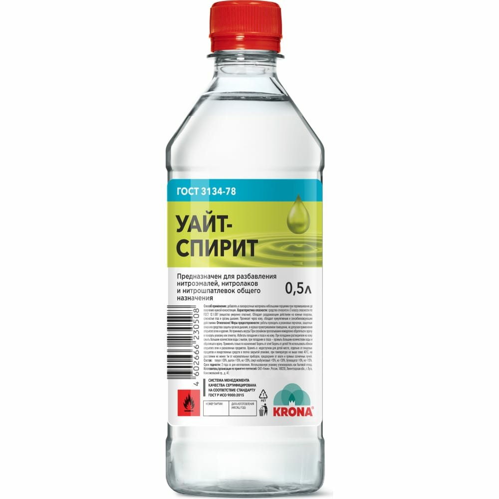 Уайт-спирит KRONA ГОСТ 0.5 л 66211804