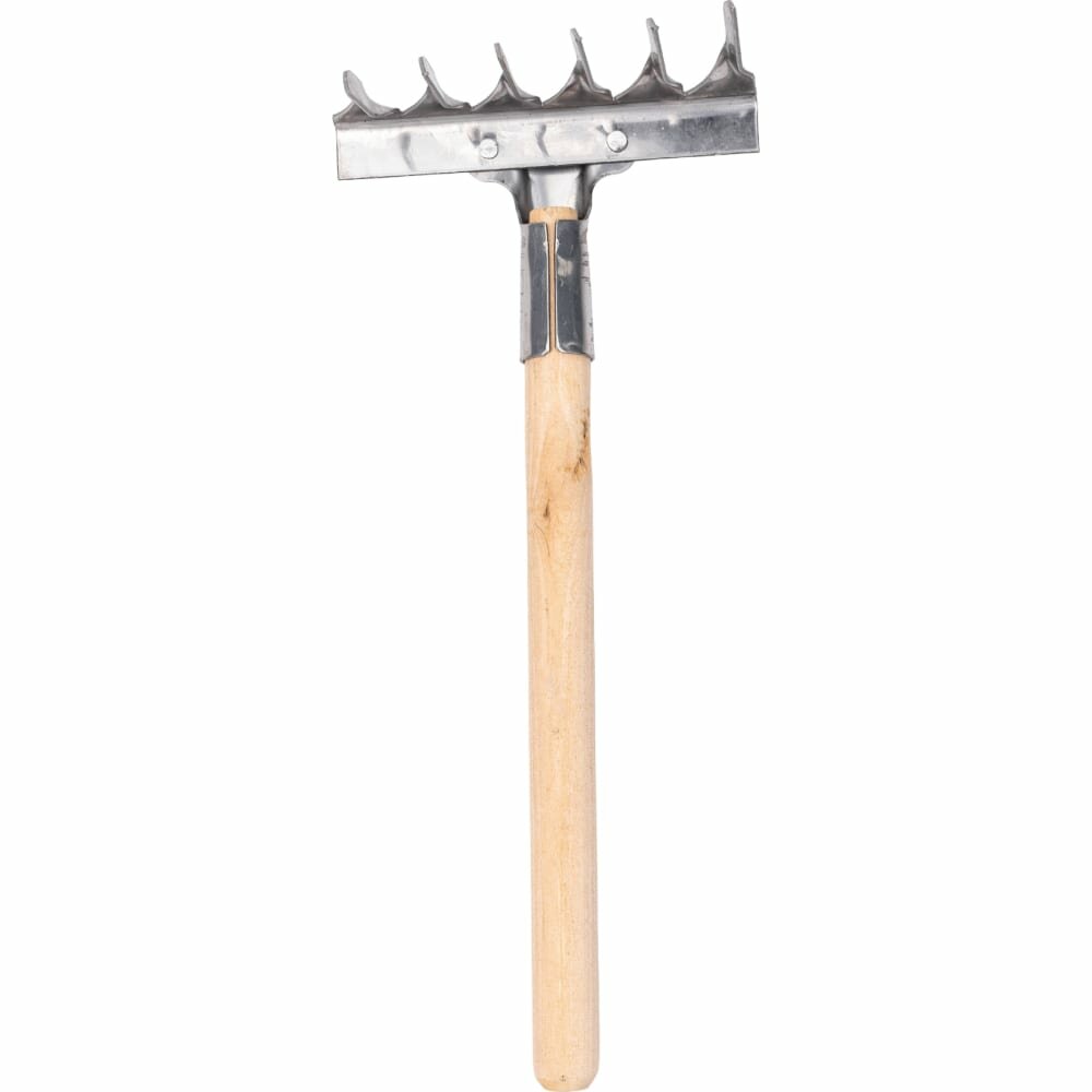 Витые грабли Gigant 6-зубые, нержавейка с черенком GAV-11