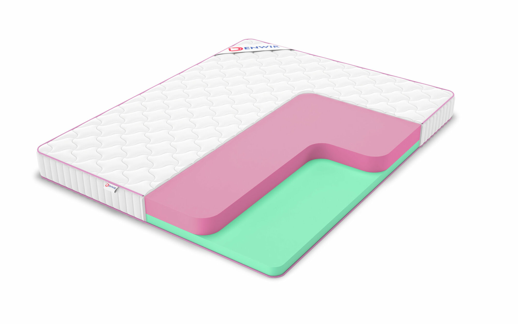 Матрас Denwir Mega Eco Foam 15 170х200 высота 16 см анатомический средней жесткости Беспружинный