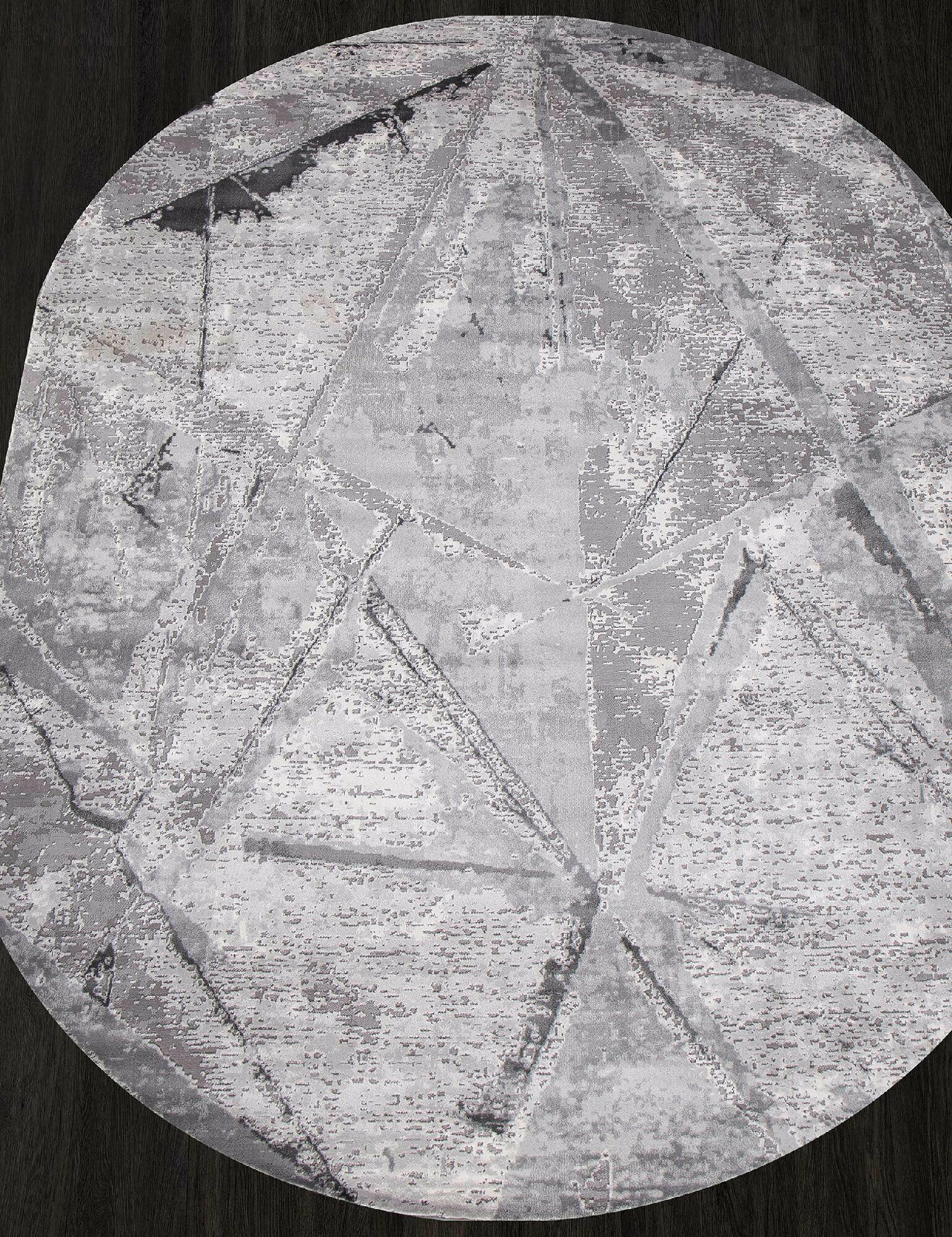 Ковер турецкий Овальный на пол в гостиную в спальню 240х340 см современный ворс 10 мм 282413 Kover-Russia