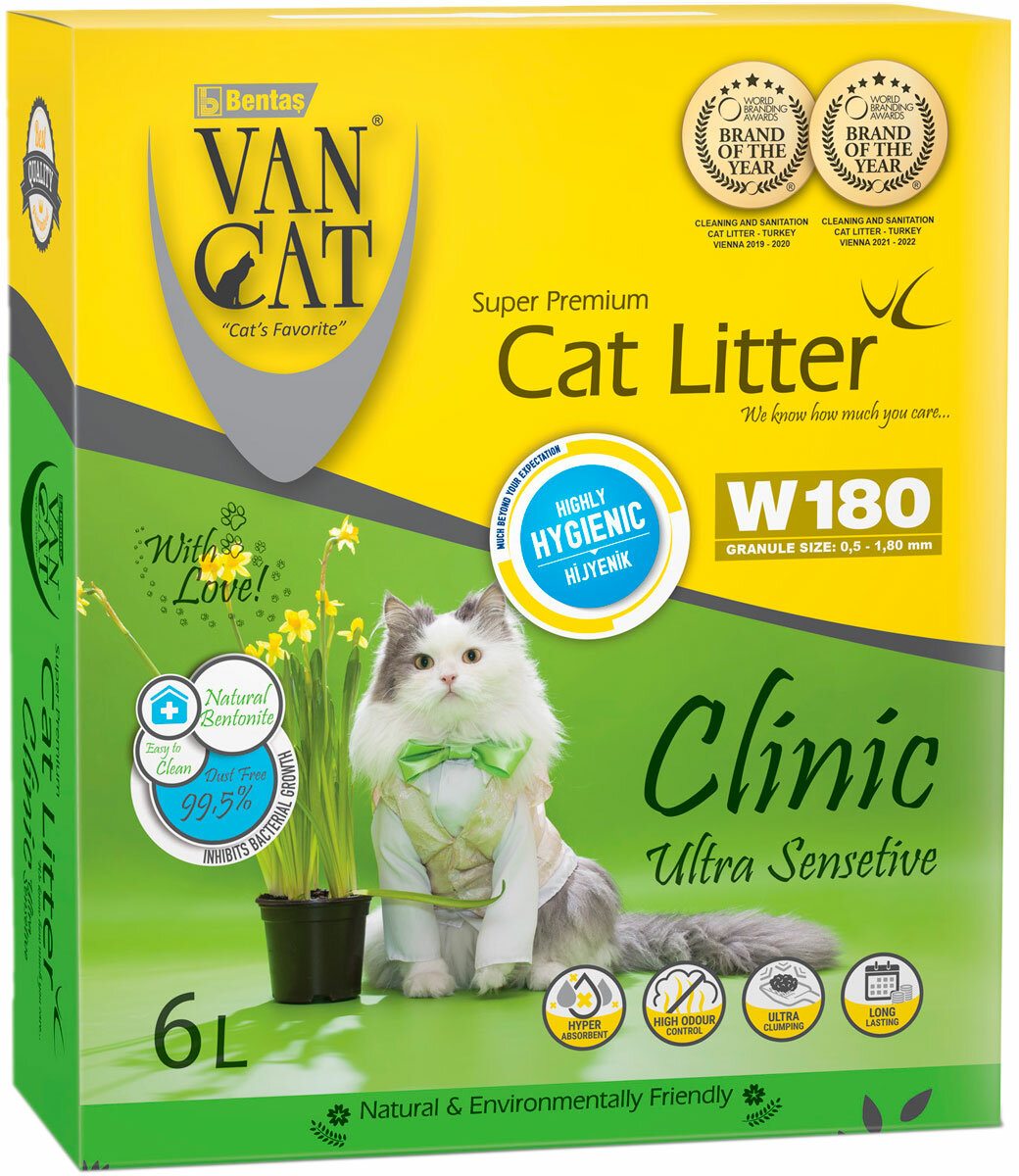 Van Cat Antibacterial - комкующийся наполнитель для кошек с антибактериальным эффектом