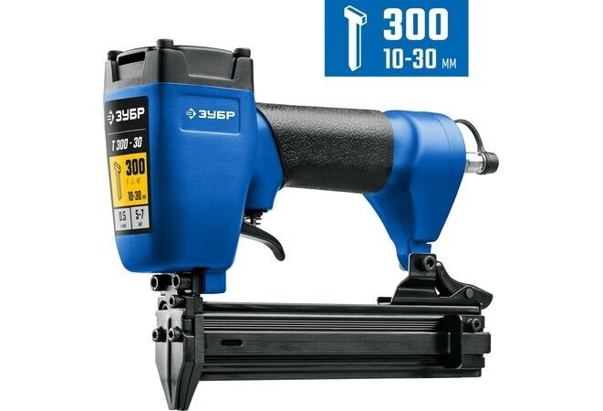 Пневматический нейлер (гвоздезабиватель) ЗУБР Т300-32, гвозди тип 300 (10-30 мм), Профессионал