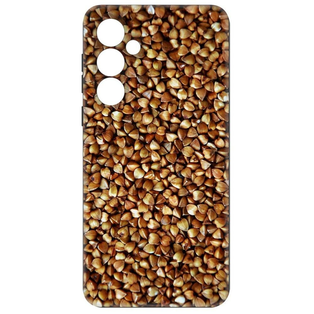 Чехол-накладка Krutoff Soft Case Гречка для Samsung Galaxy S23 FE черный