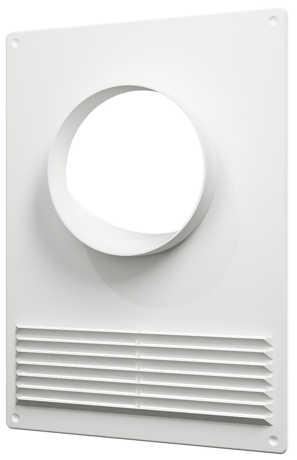 125ПТПР, Пластиковая торцевая площадка 180х250 с решеткой и фланцем D125 ERA