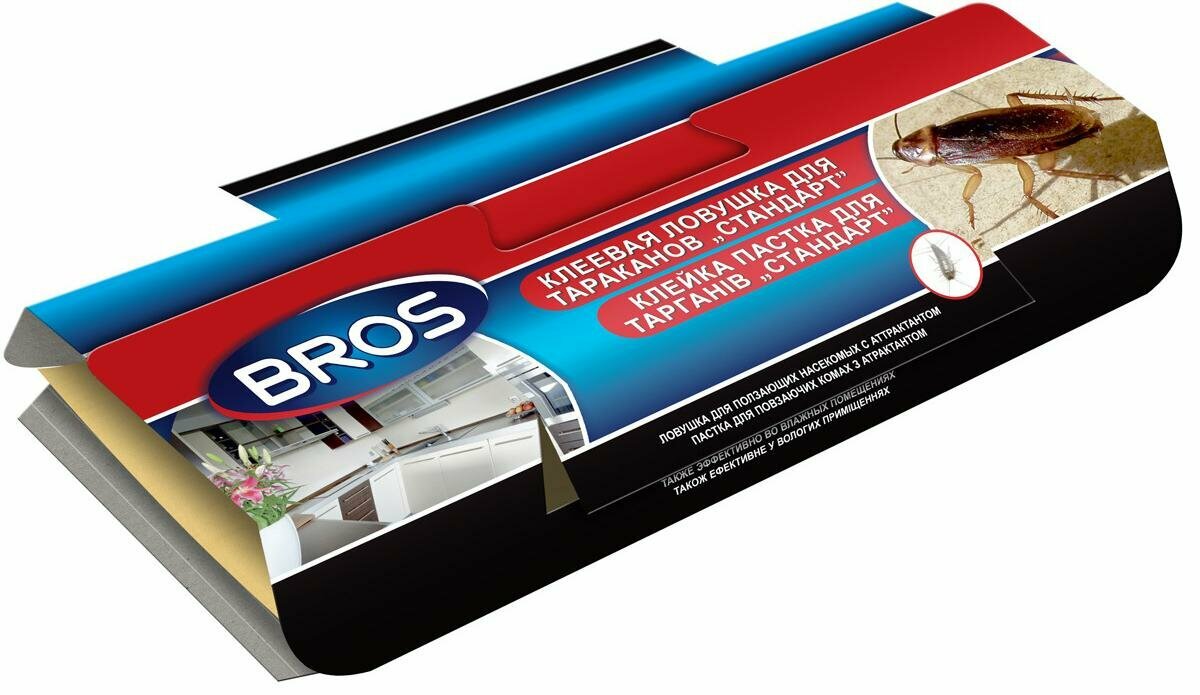 BROS Клеевая ловушка-домик для отлова тараканов