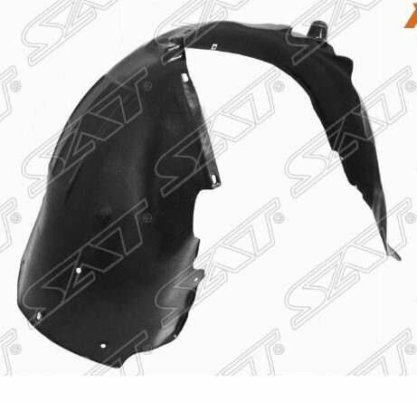 Подкрылок SAT, для Audi A4, S4, передняя, правая сторона, черный