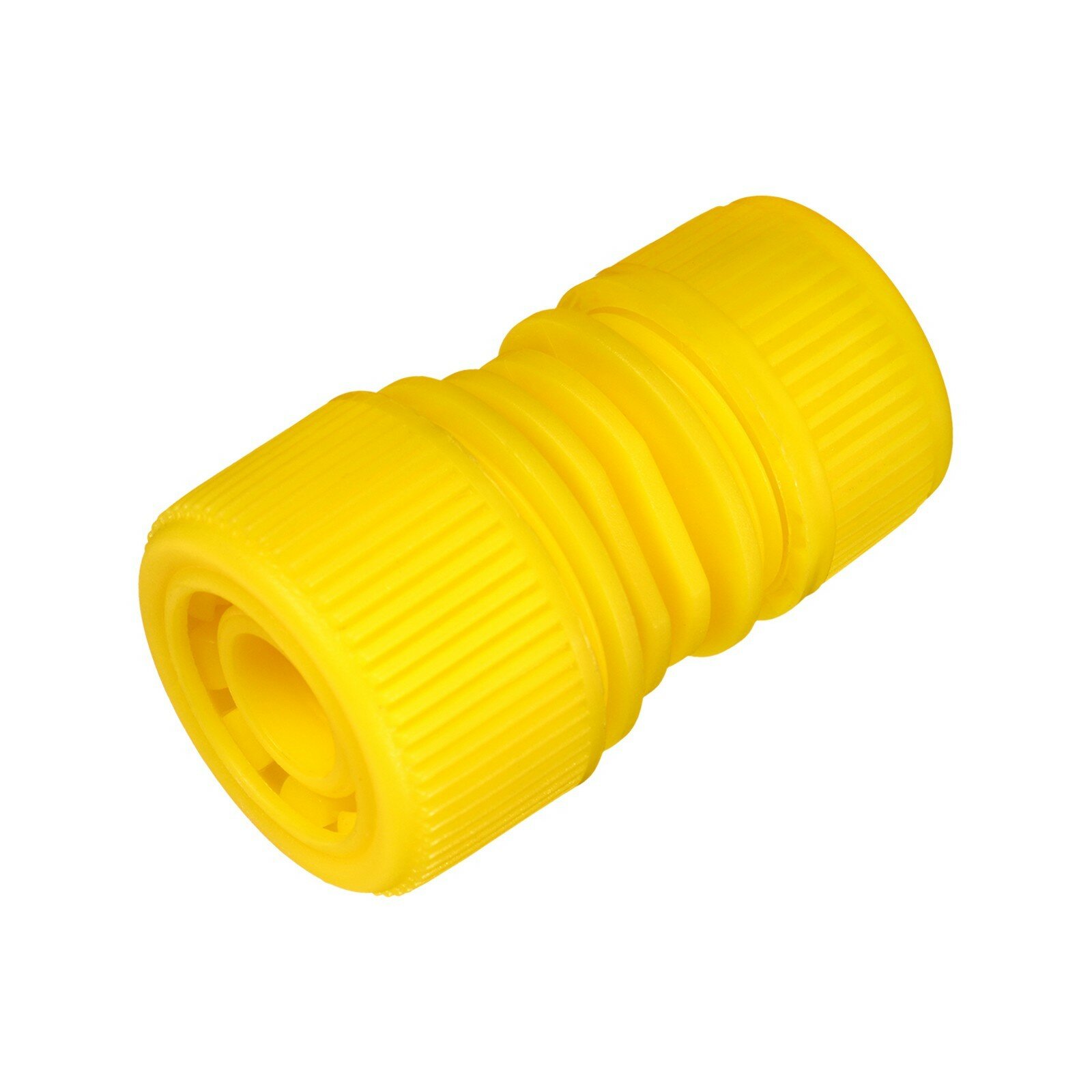 Муфта переходная, для шлангов 1/2" (12 мм) – 3/4" (19 мм), цанговое соединение, ABS-пластик, жёлтая, Greengo