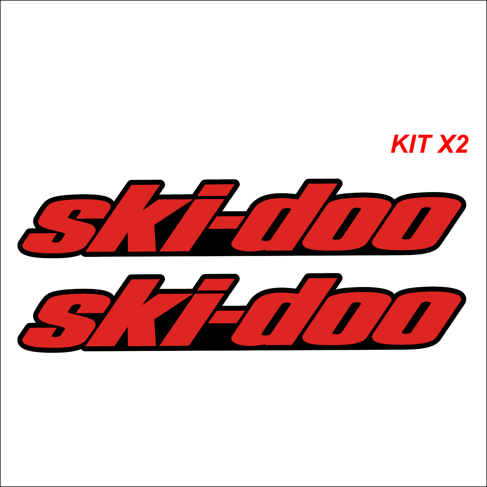 Наклейки BRP SKI-DOO LOGO красные