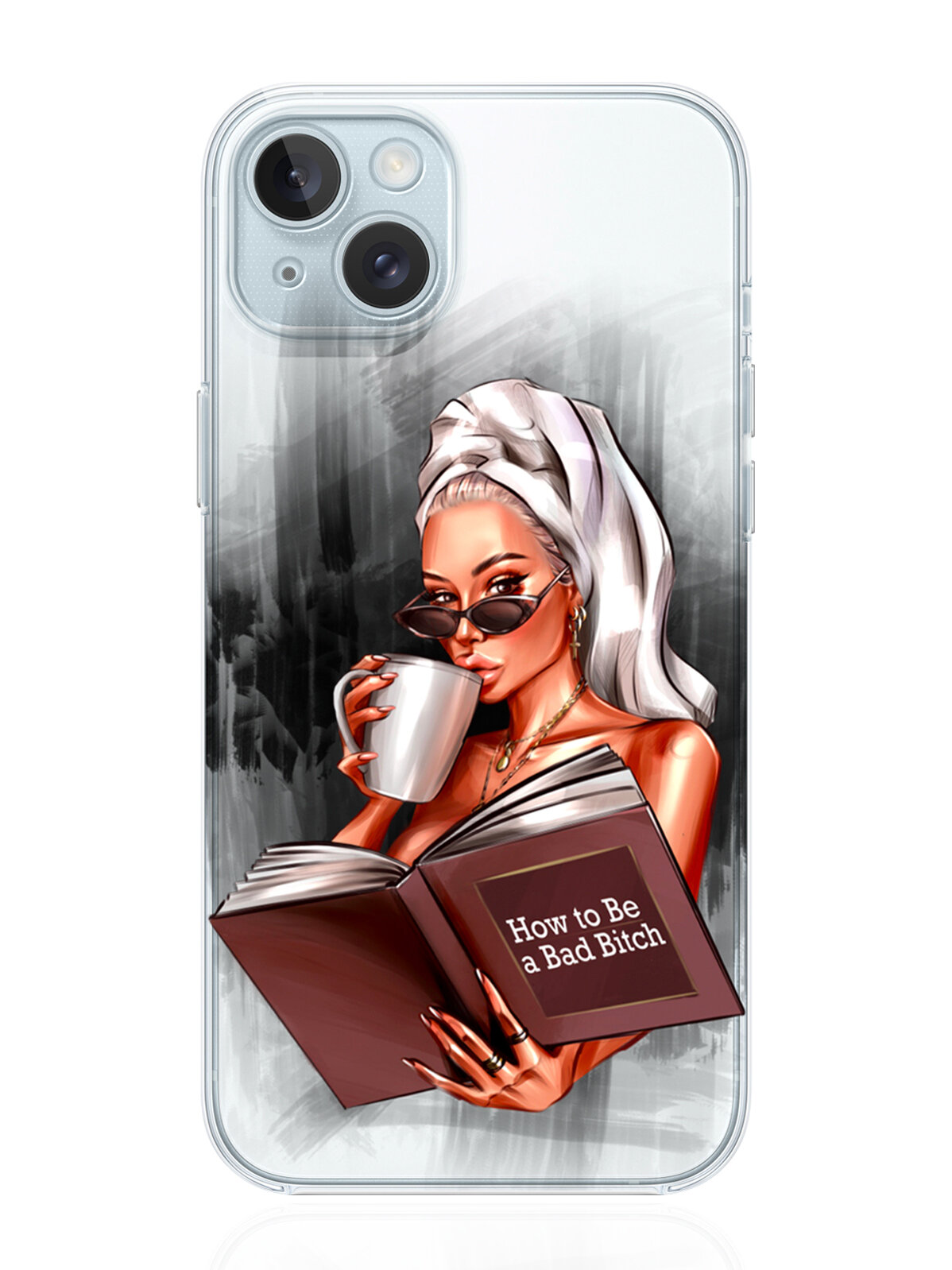Чехол для смартфона iPhone 15 Plus прозрачный силиконовый Чехол MustHaveCase для How to be прозрачный силиконовый