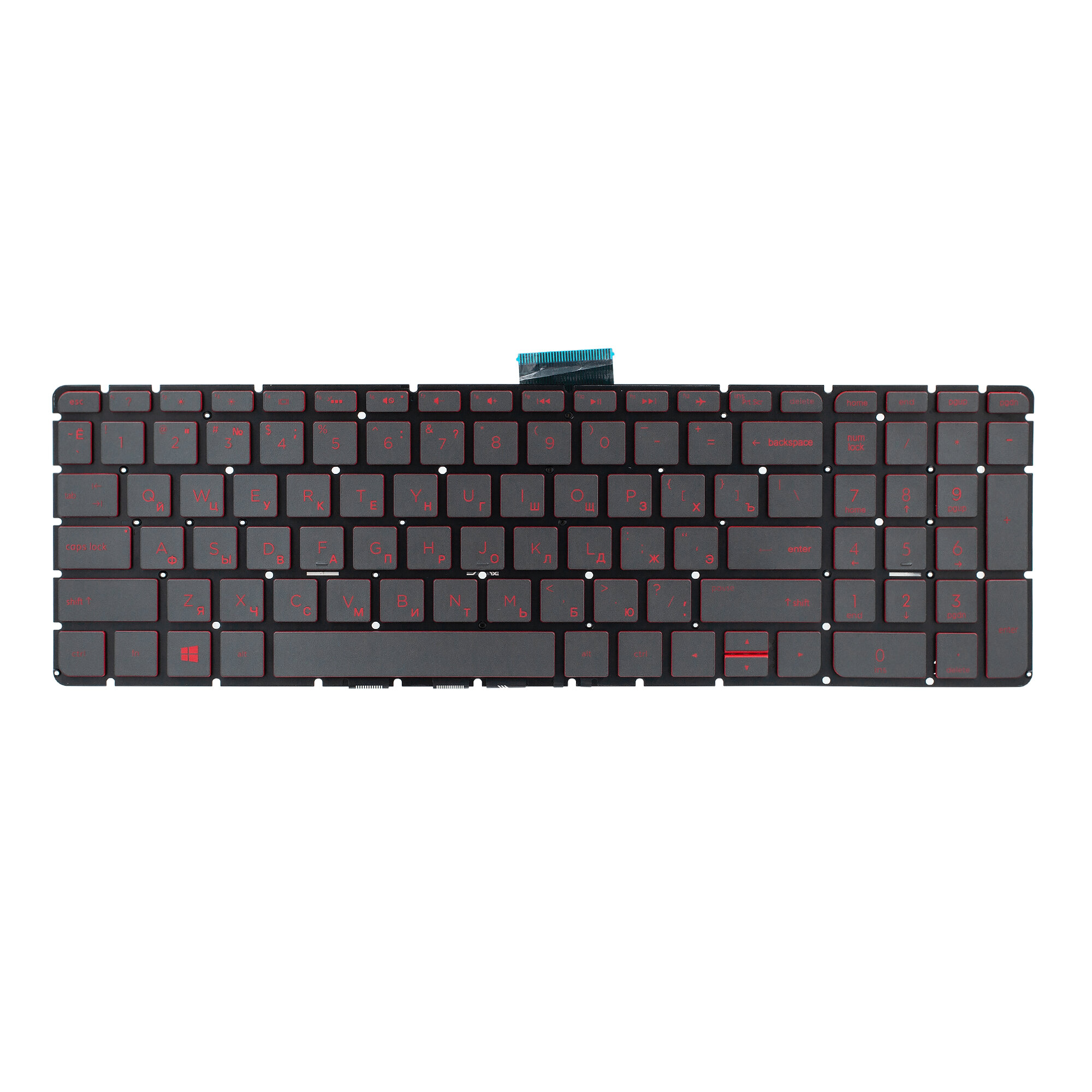 Клавиатура с подсветкой для HP OMEN 17-w226ur w036ur w201ur w209ur w013ur w015ur w014ur w010ur w032ur w025ur w008ur w202ur w205ur w021ur w035ur