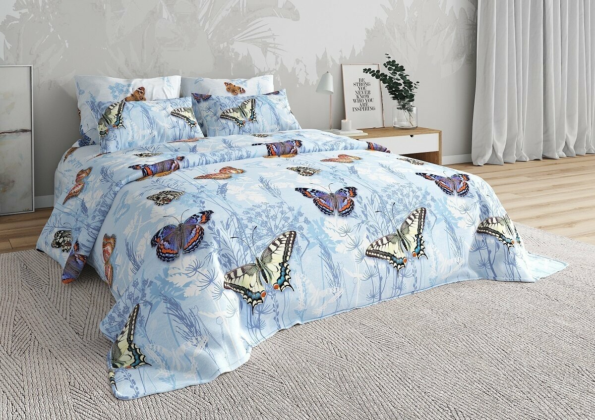 Детское постельное белье Вальтери ДБ-91 1.5 спальный комплект с рисунком 150х215, 2 наволочки 50х70