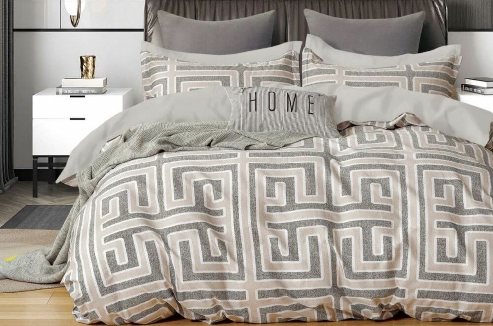 Постельное белье Вальтери CS-38 Евро (200х220), сатин, 4 наволочки