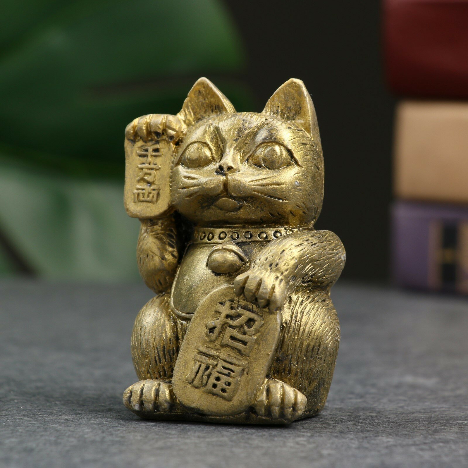 Фигура "Котик денежный" золото, 8х5х5см, 9544798