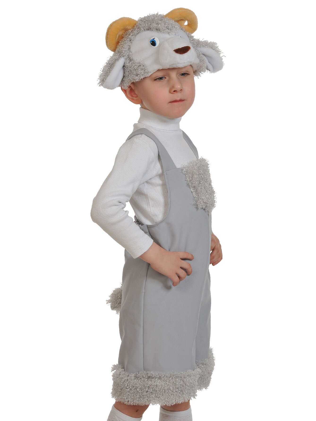 Костюм детский Барашек ткань-плюш (122-134) для детского сада по теме Домашние животные