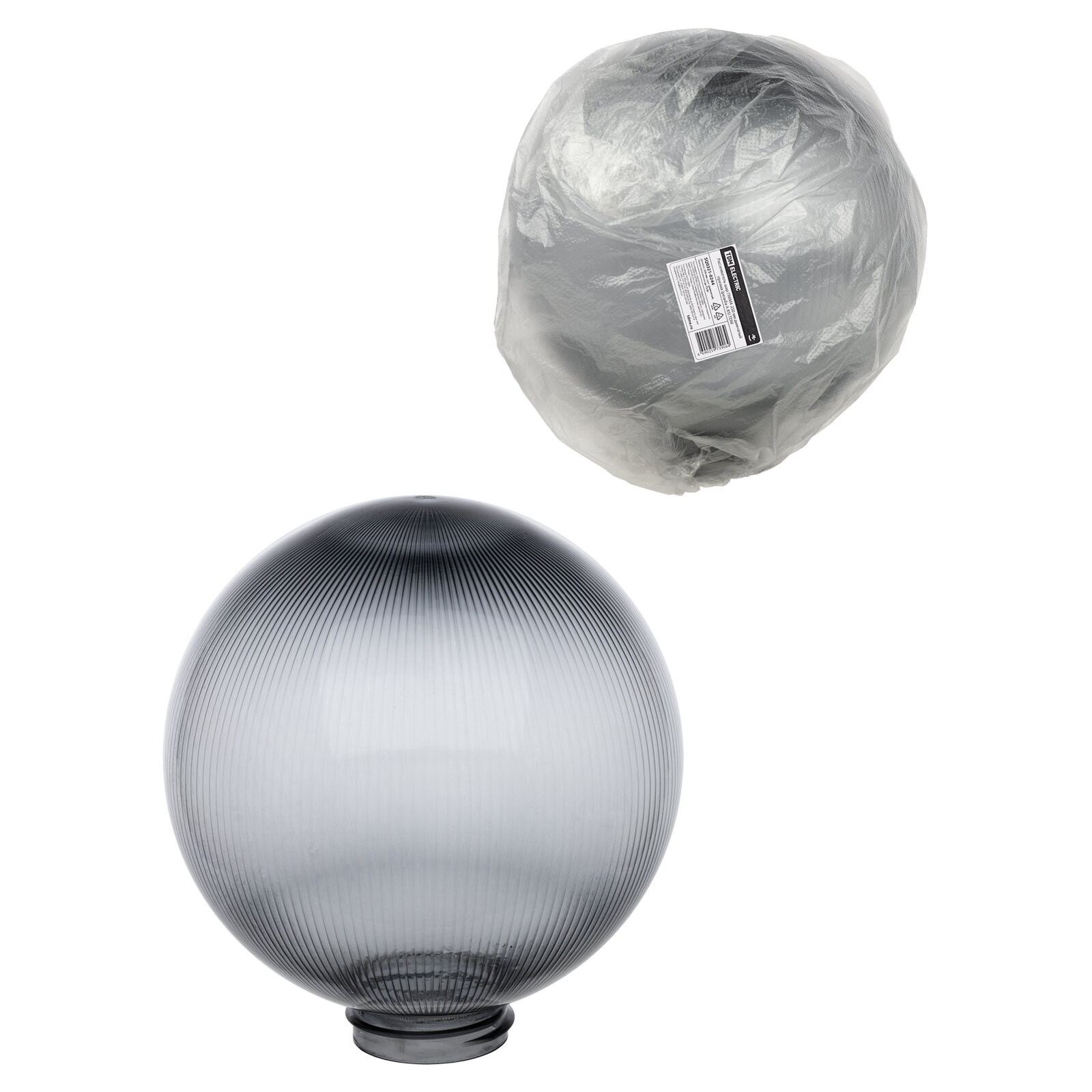 Рассеиватель шар ПММА 250 мм дымчатый призма (резьба А 85) TDM SQ0321-0244 (1 шт.)