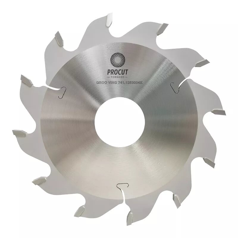 Пильный диск пазовый по дереву, фанере, ДСП, МДФ 125x30x4/3 Z=12 F PROCUT 741.1253004K