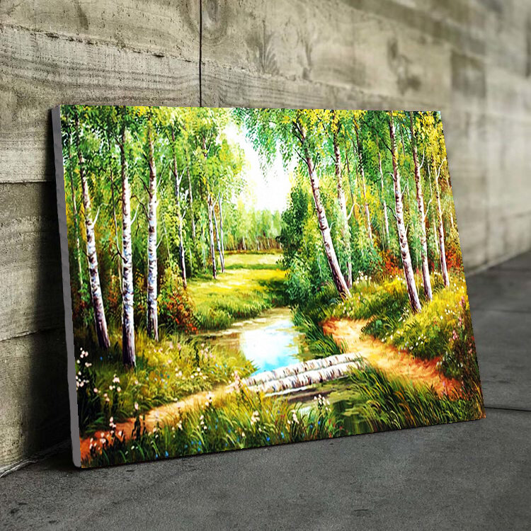 Алмазная мозаика на деревянном подрамнике 33х43 см