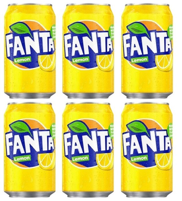 Fanta Lemon 330 мл 6 шт. (Дания)