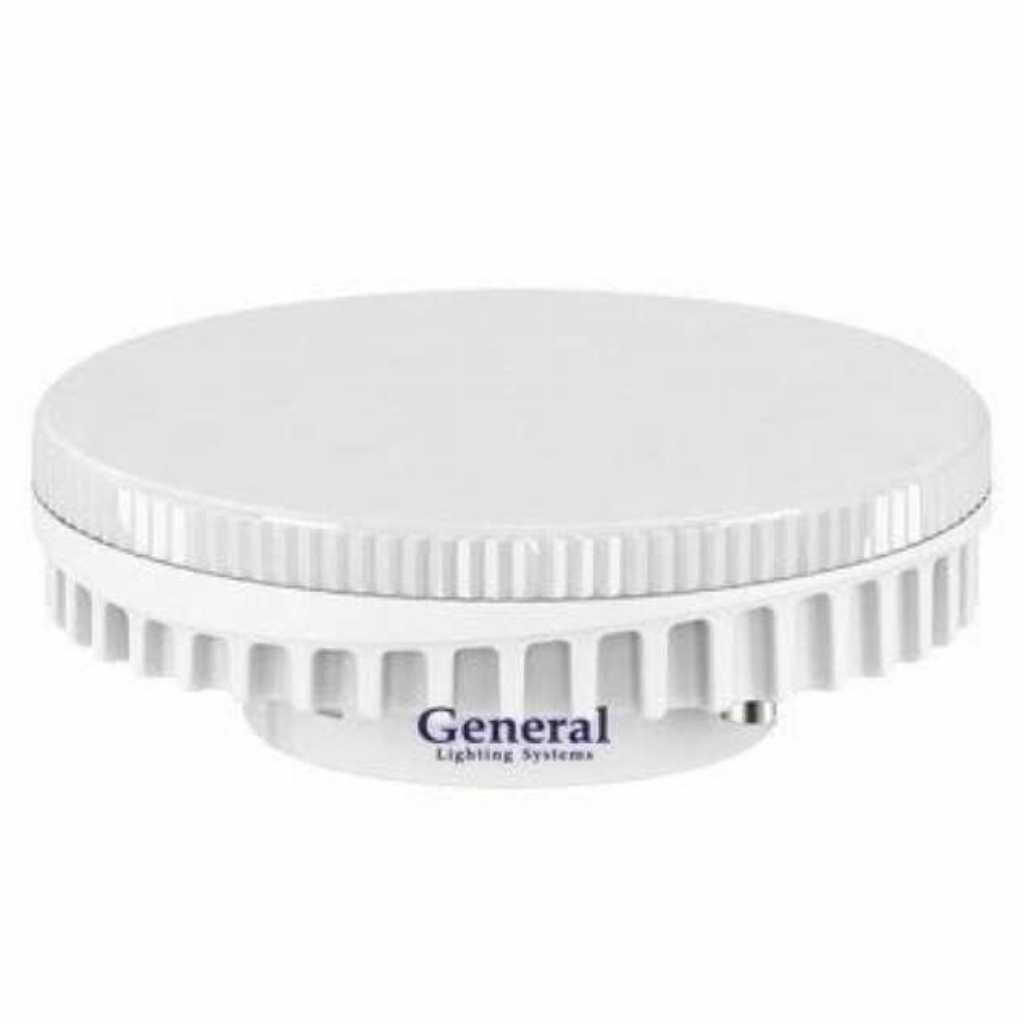 Лампа светодиодная GX53, 7 Вт, 230 В, 6500 К, свет холодный белый, General Lighting Systems, GLDEN-GX53