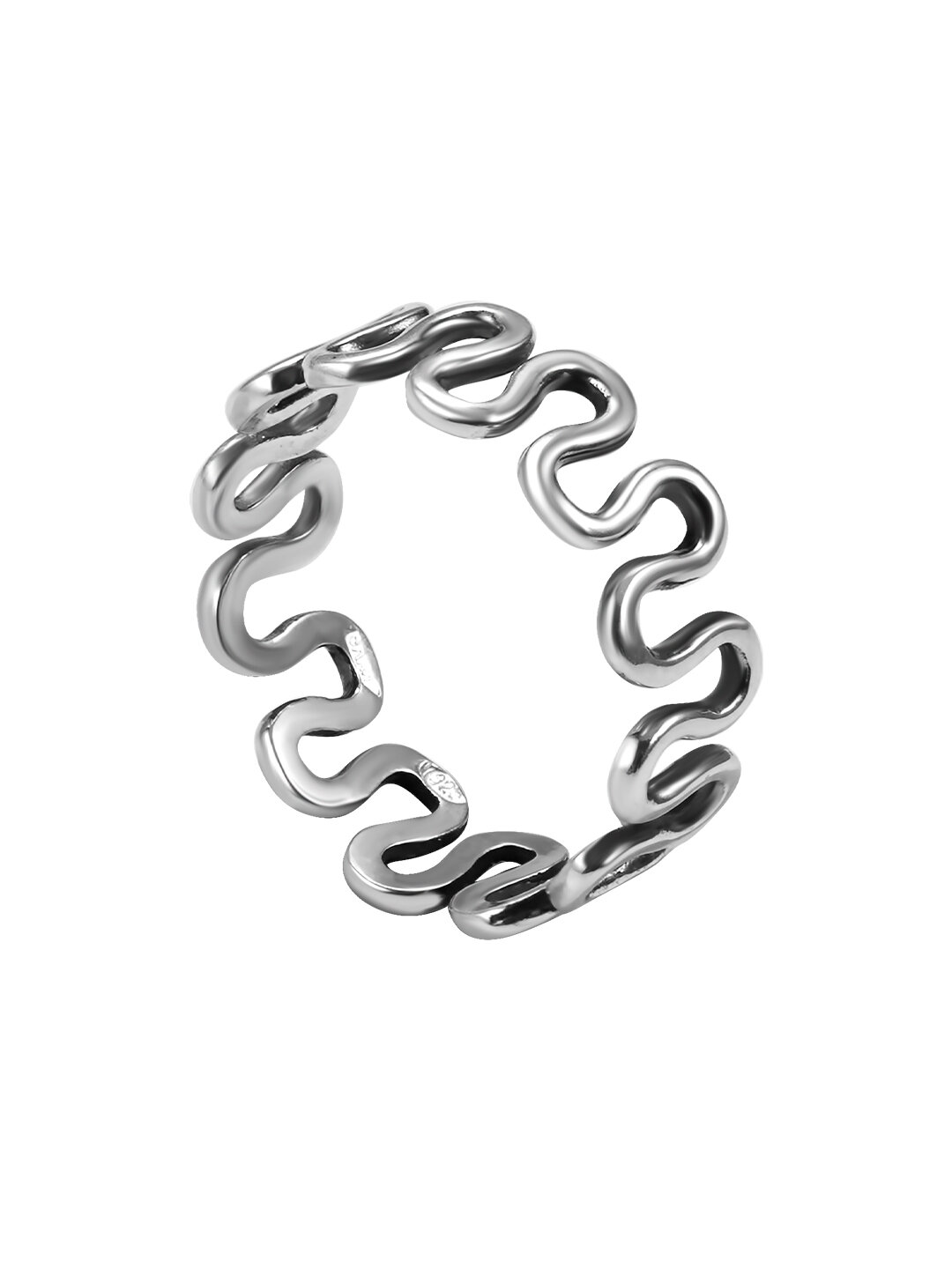 Кольцо, серебро, 925 проба, чернение