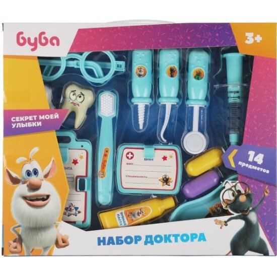 Игровой набор Играем Вместе 2103U332-R Буба. Стоматолог Буба 14 предметов