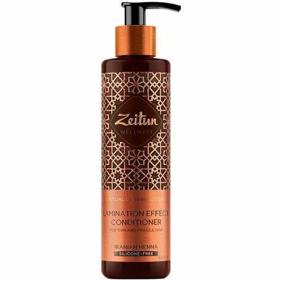Бальзам-кондиционер Zeitun ZЕITUN Ритуал совершенства, с эффектом ламинирования, 250 мл