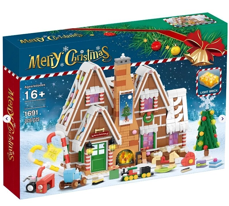 Конструктор Пряничный домик серия Рождество King 88019/0267 серия Creator, 1691 деталь