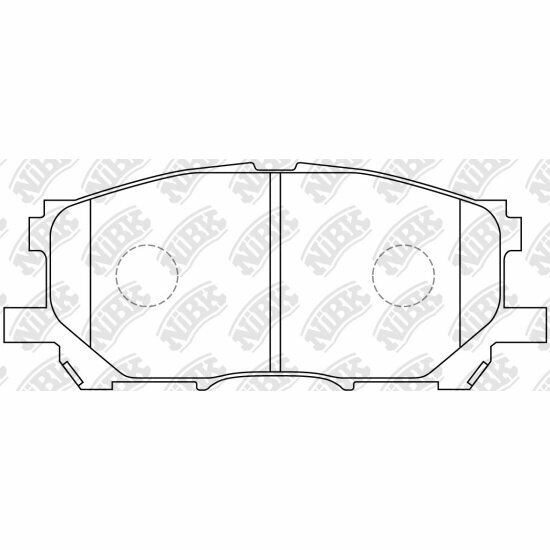 Колодки тормозные дисковые Nibk для TOYOTA Harrier (03-08) передние (4шт.)