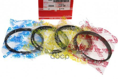 Кольца поршненые комплект на двигатель 2JZ-GE TPR арт. 35946-std