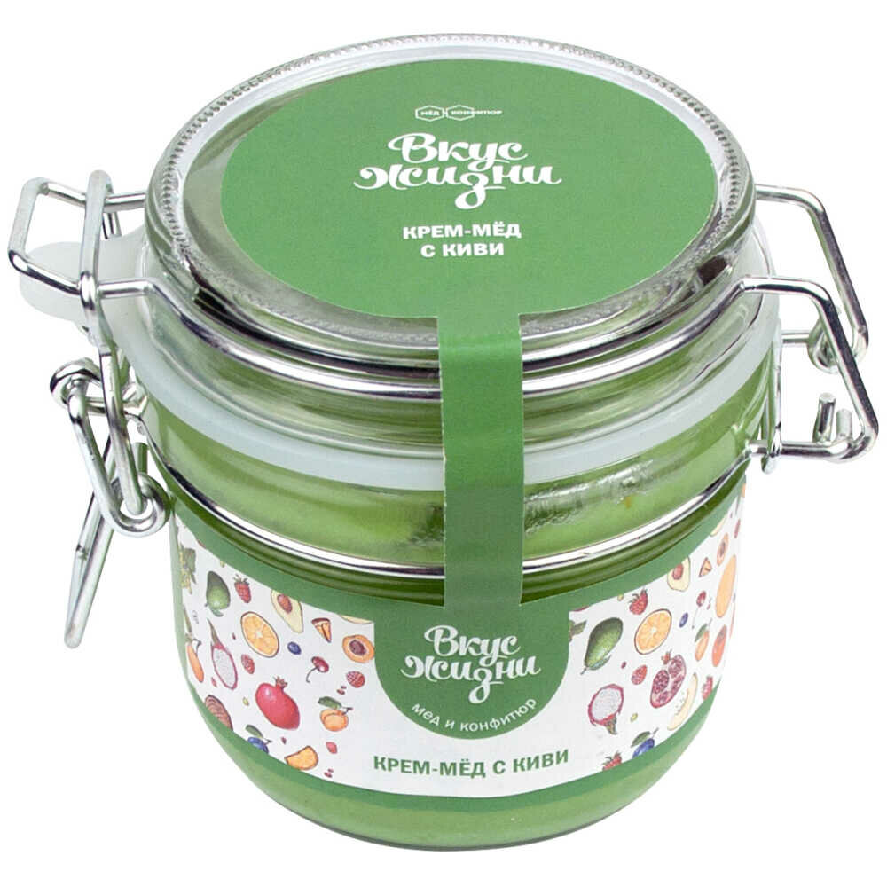Крем-мёд с киви с бугельным замком Вкус Жизни New 250 гр.