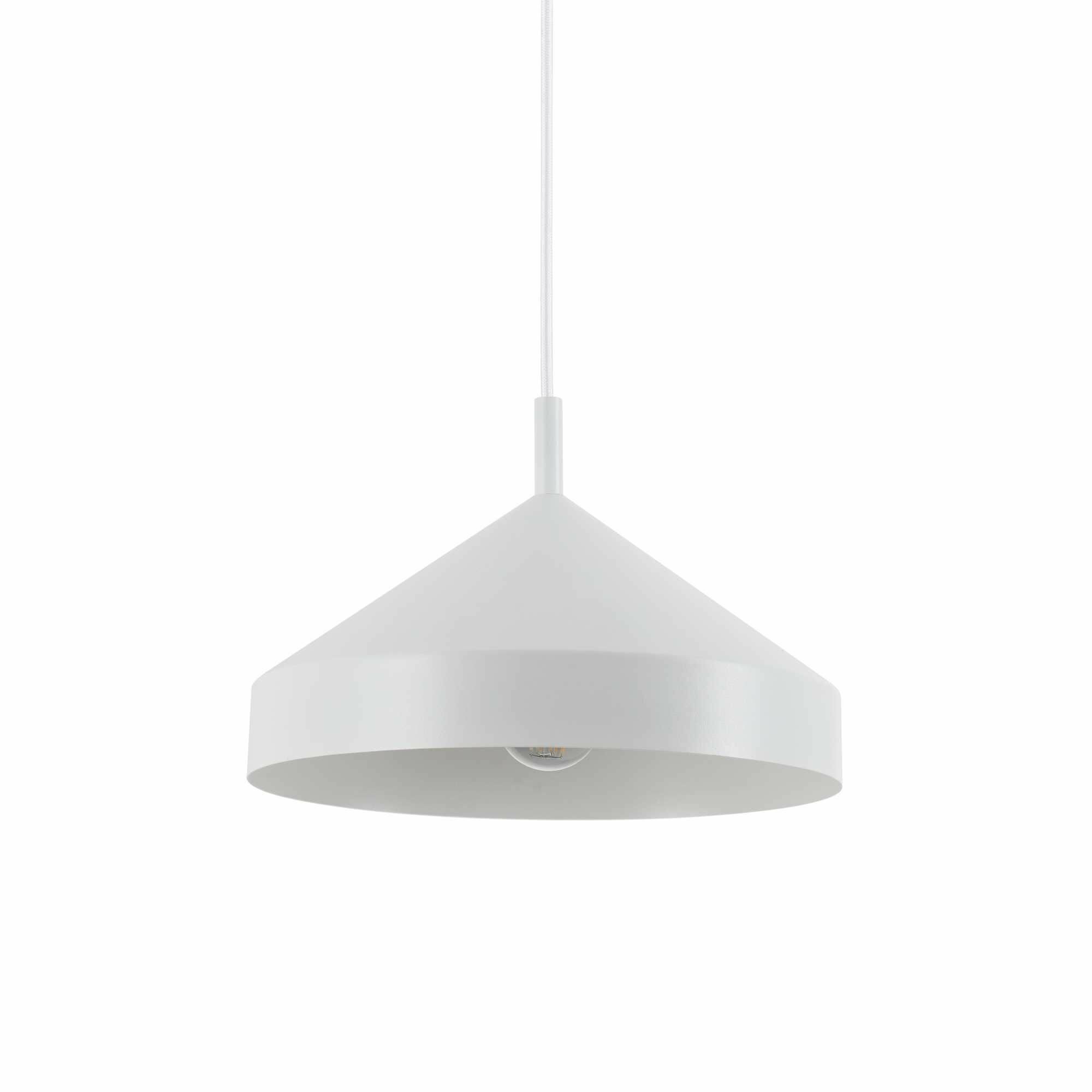 Светильник подвесной ideal lux Yurta SP1 D30 макс.1x60Вт IP20 Е27 230В Белый Металл Без лампы 285153.