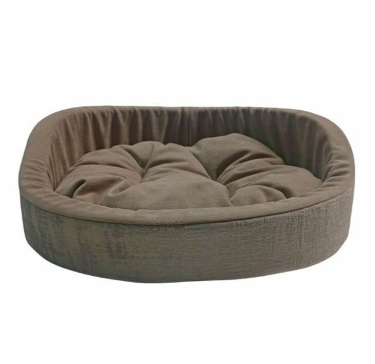 HOMEPET Диванчик для домашних животных Indigo mocco №3, Коричнево-золотистый, 57 см х 45 см х 17 см